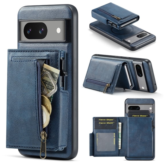for Google Pixel 7 Back Wallet Phone Case with RFID Blocking Detachable ...