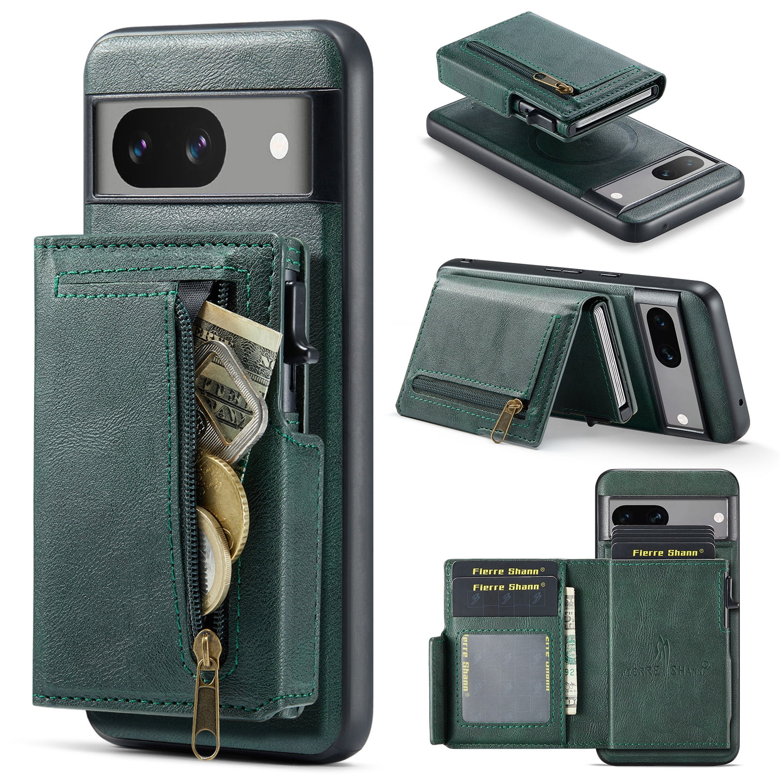 for Google Pixel 7 Back Wallet Phone Case with RFID Blocking Detachable ...