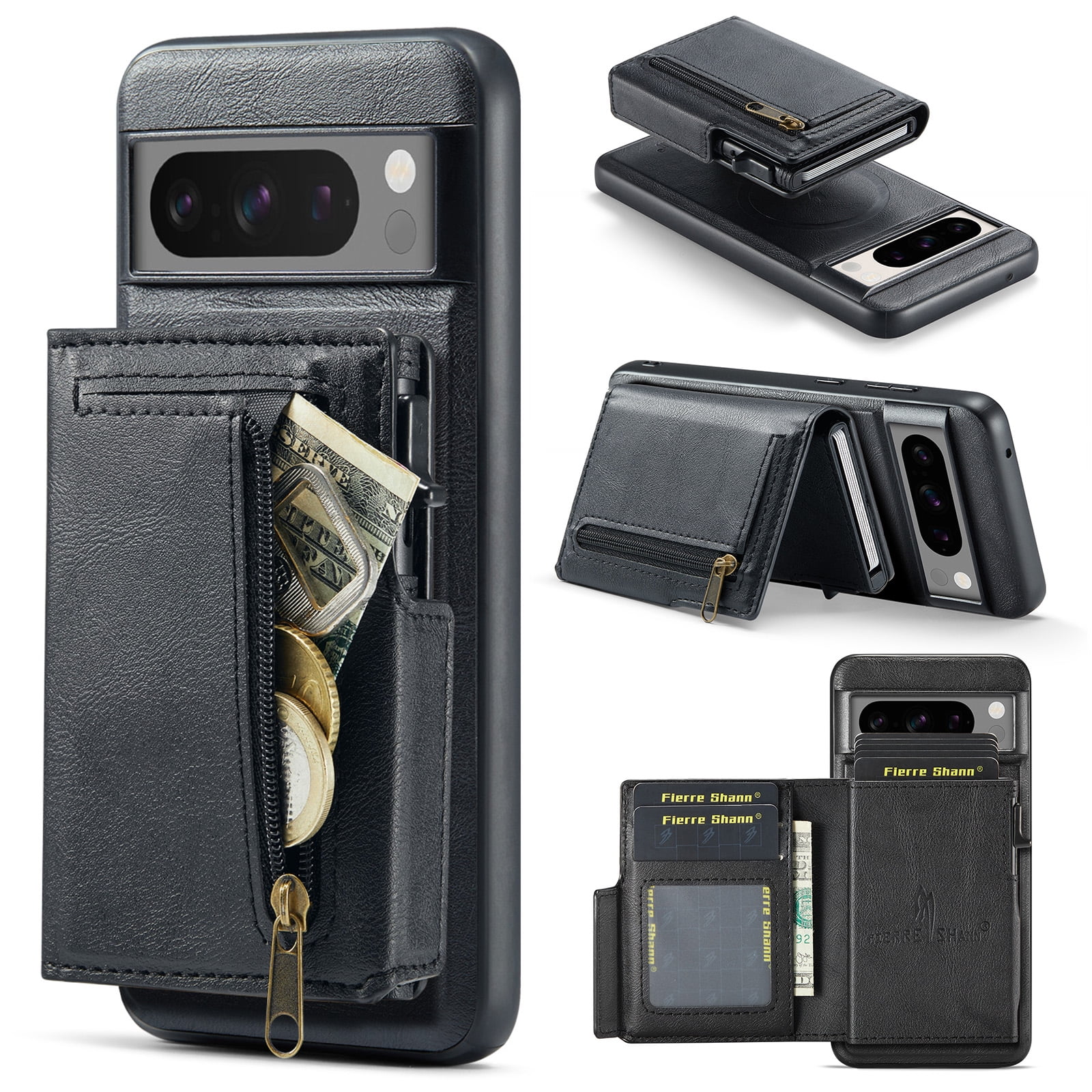 for Google Pixel 7 Pro Back Wallet Phone Case with RFID Blocking ...