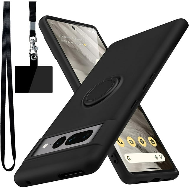 for Google Pixel 7 Pro Case,Built-in 360° Rotatable Ring Holder|Anti ...