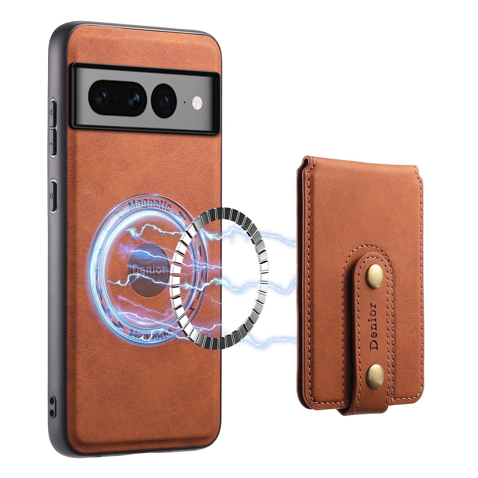 for Google Pixel 7 Pro Case with Credit Card Holder, Phone PU Leather ...