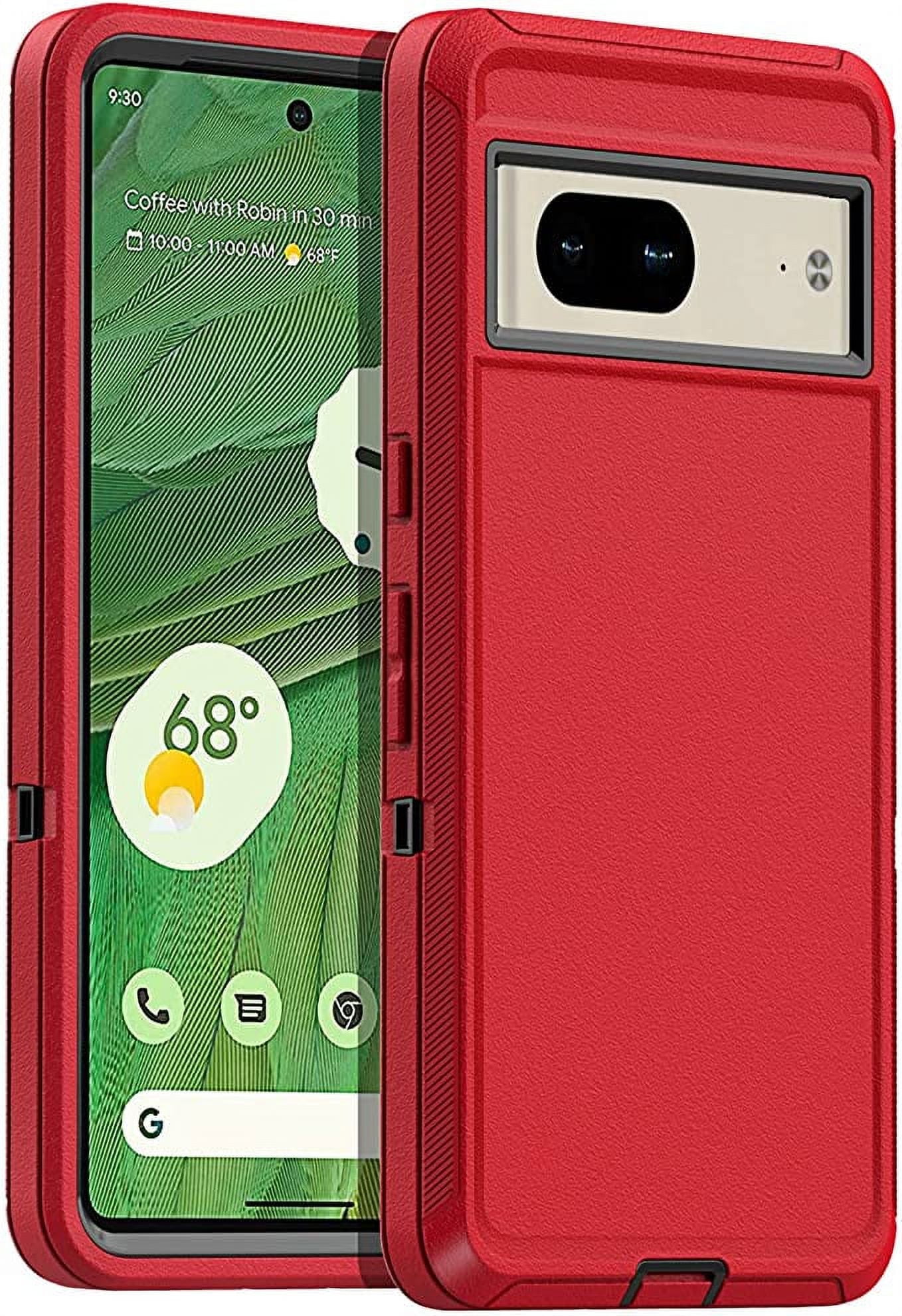 Entronix Heavy Duty Case for G Pixel 7 Pro Shockproof Triple Layer Rugged Case, Red - Walmart.com