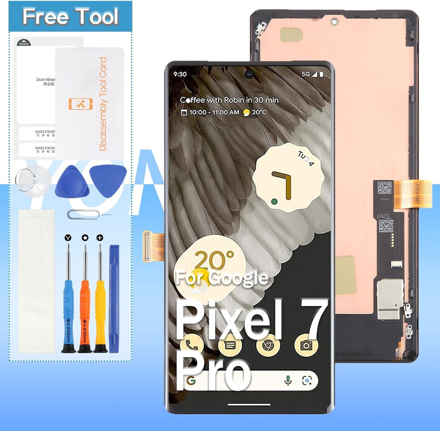 for Google Pixel 7 Pro OLED LCD Display Screen Replacement GP4BC, GE2AE ...