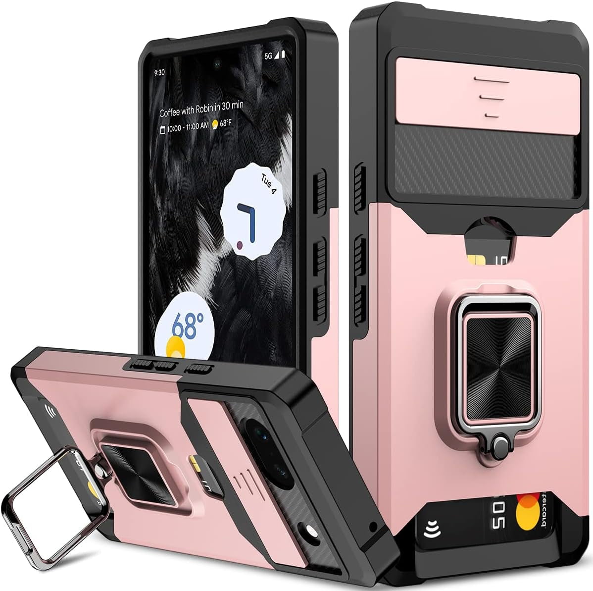 for Google Pixel 7A Case with Sliding Camera Cover Heavy Duty ...