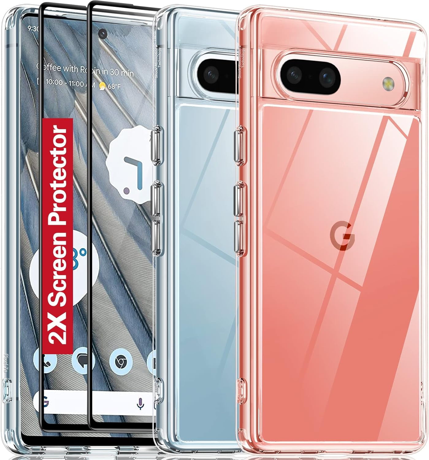 for Google Pixel 7a Case Clear, [20X Anti-Yellowing] Pixel 7a Case with ...