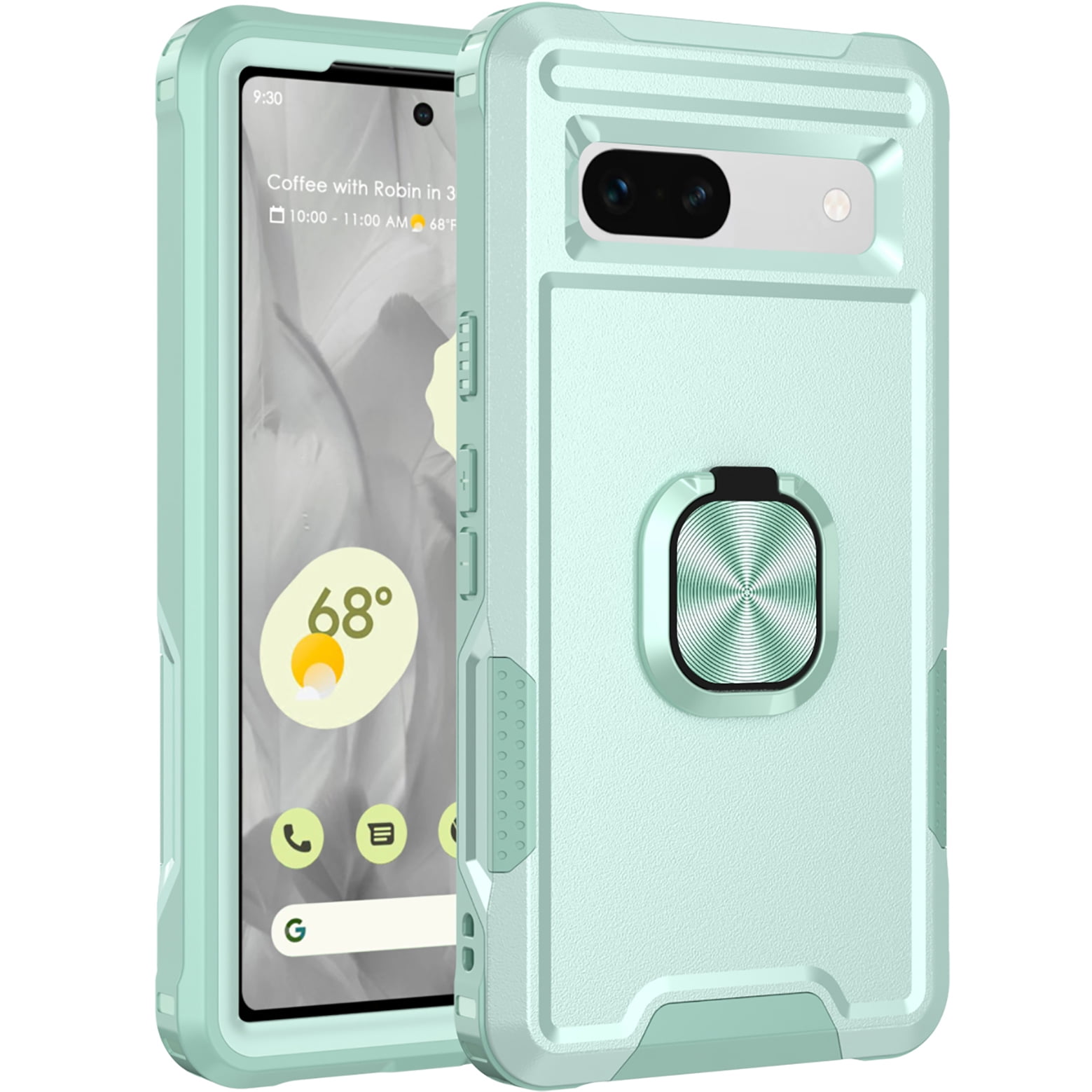 for Google Pixel 7a Case, Rugged Shockproof Heavy Duty Soft TPU Rubber ...
