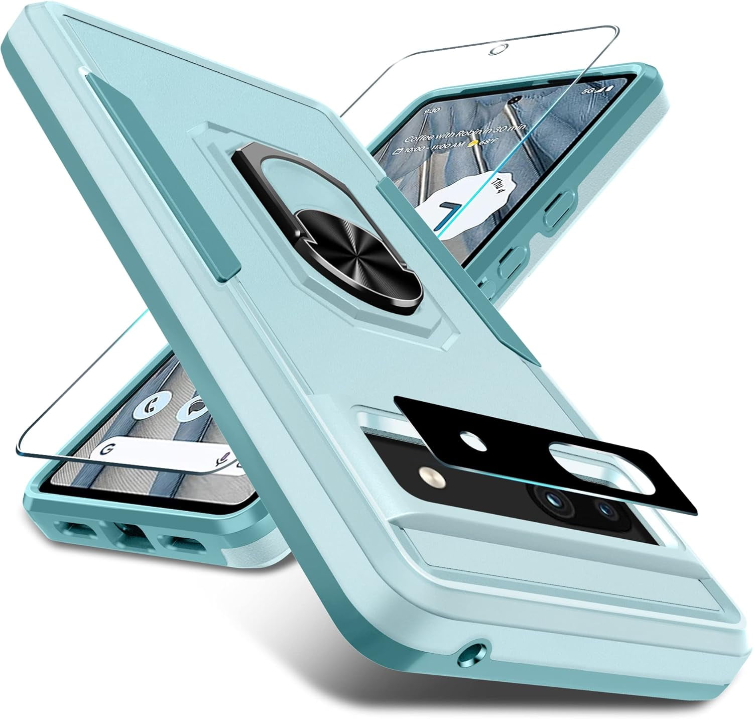 for Google Pixel 7a Case with Screen Protector+Camera Lens Protector ...