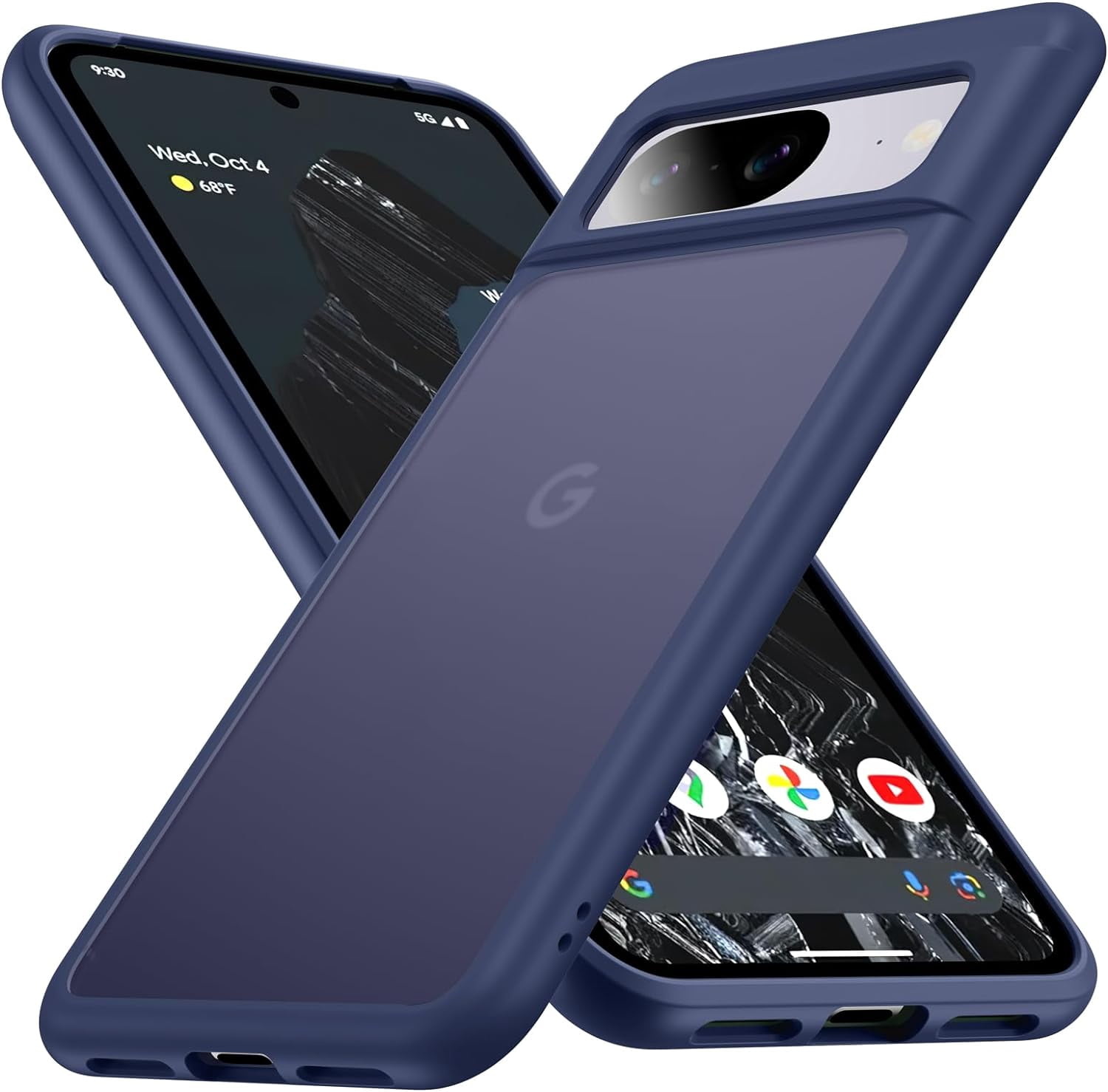for Google Pixel 8 Case Wireless Charging [Translucent Matte][Anti ...