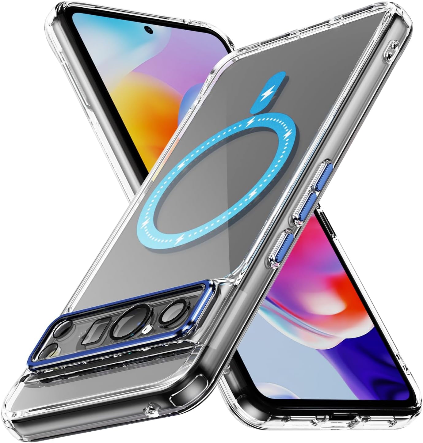 for Google Pixel 8 Pro Case 6.7" 2023,Tough Clear Protective Shockproof ...