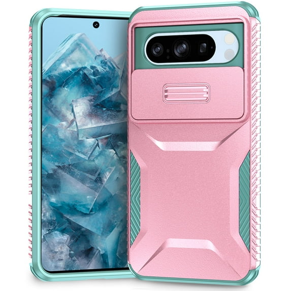 for Google Pixel 8 Pro Case with Sliding Camera Lens Cover, [Military ...