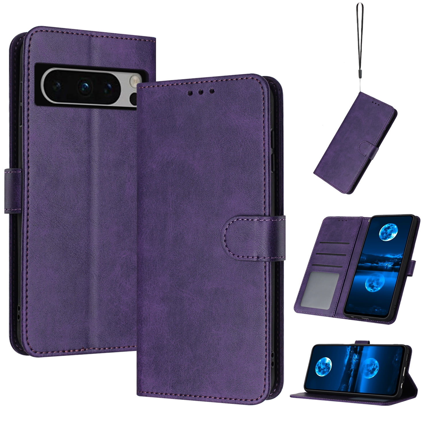 for Google Pixel 8 Pro Case Wallet with RFID Blocking Card Slot Premium ...
