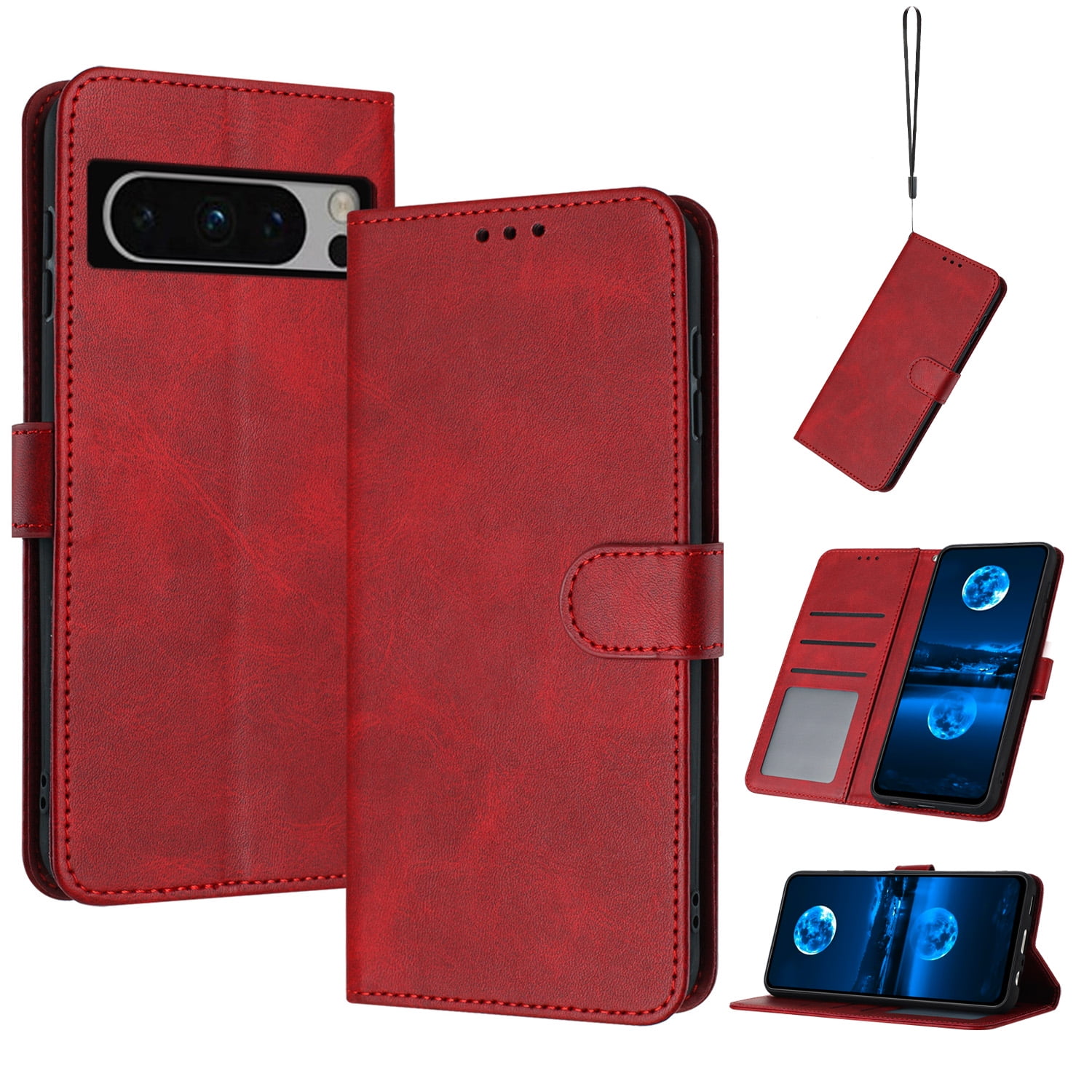 for Google Pixel 8 Pro Case Wallet with RFID Blocking Card Slot Premium ...