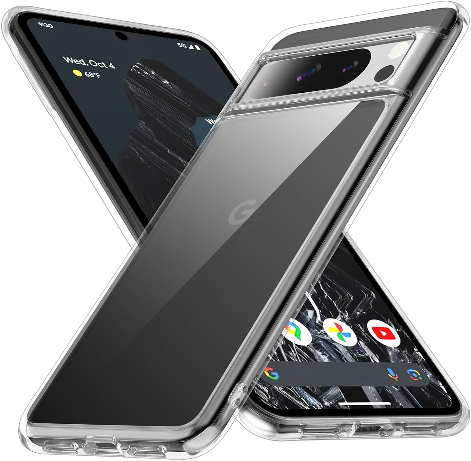 for Google Pixel 8 Pro Case Wireless Charging [Anti-Yellowing][Anti ...