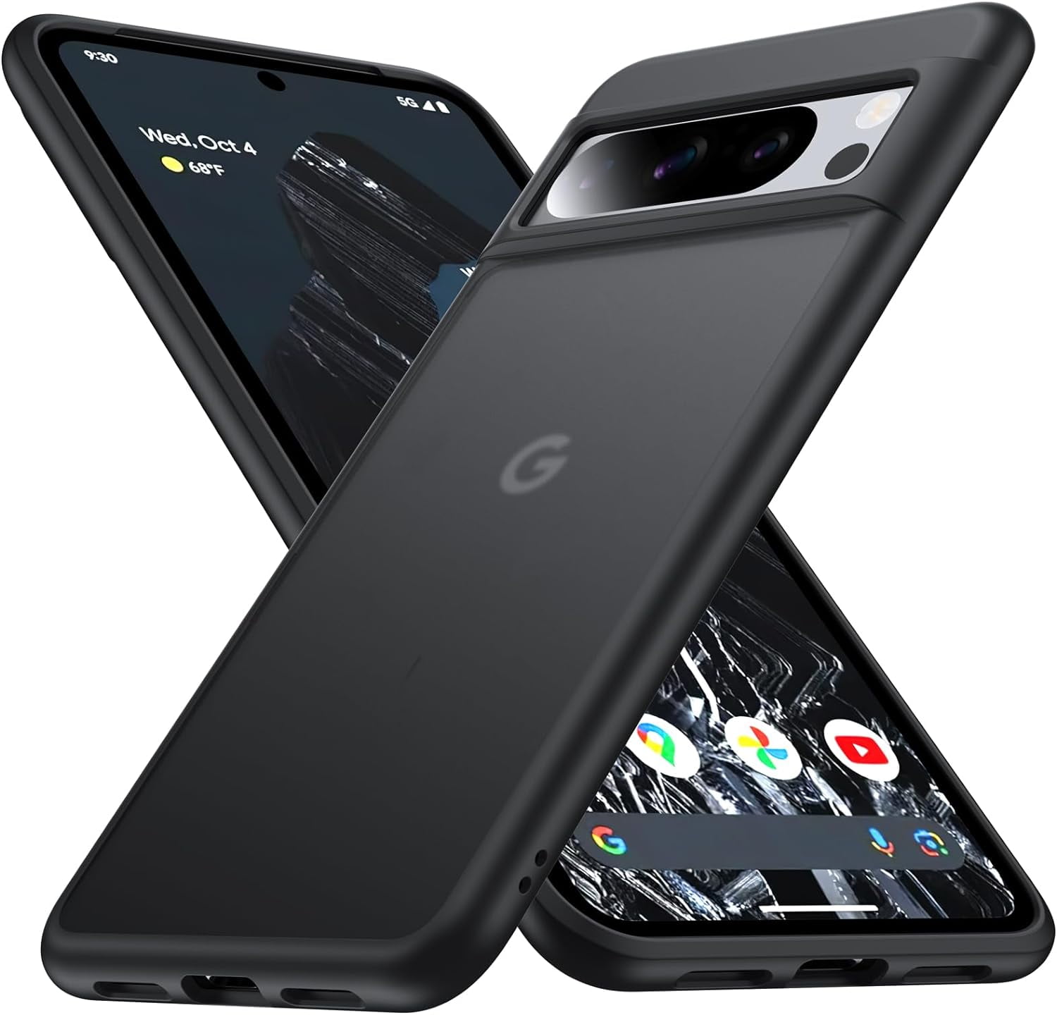 for Google Pixel 8 Pro Case Wireless Charging [Translucent Matte][Anti ...