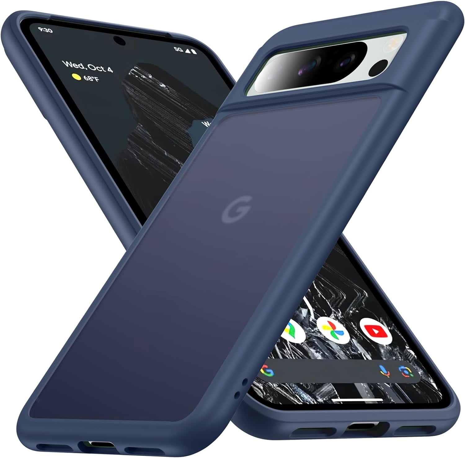 for Google Pixel 8 Pro Case Wireless Charging [Translucent Matte][Anti ...