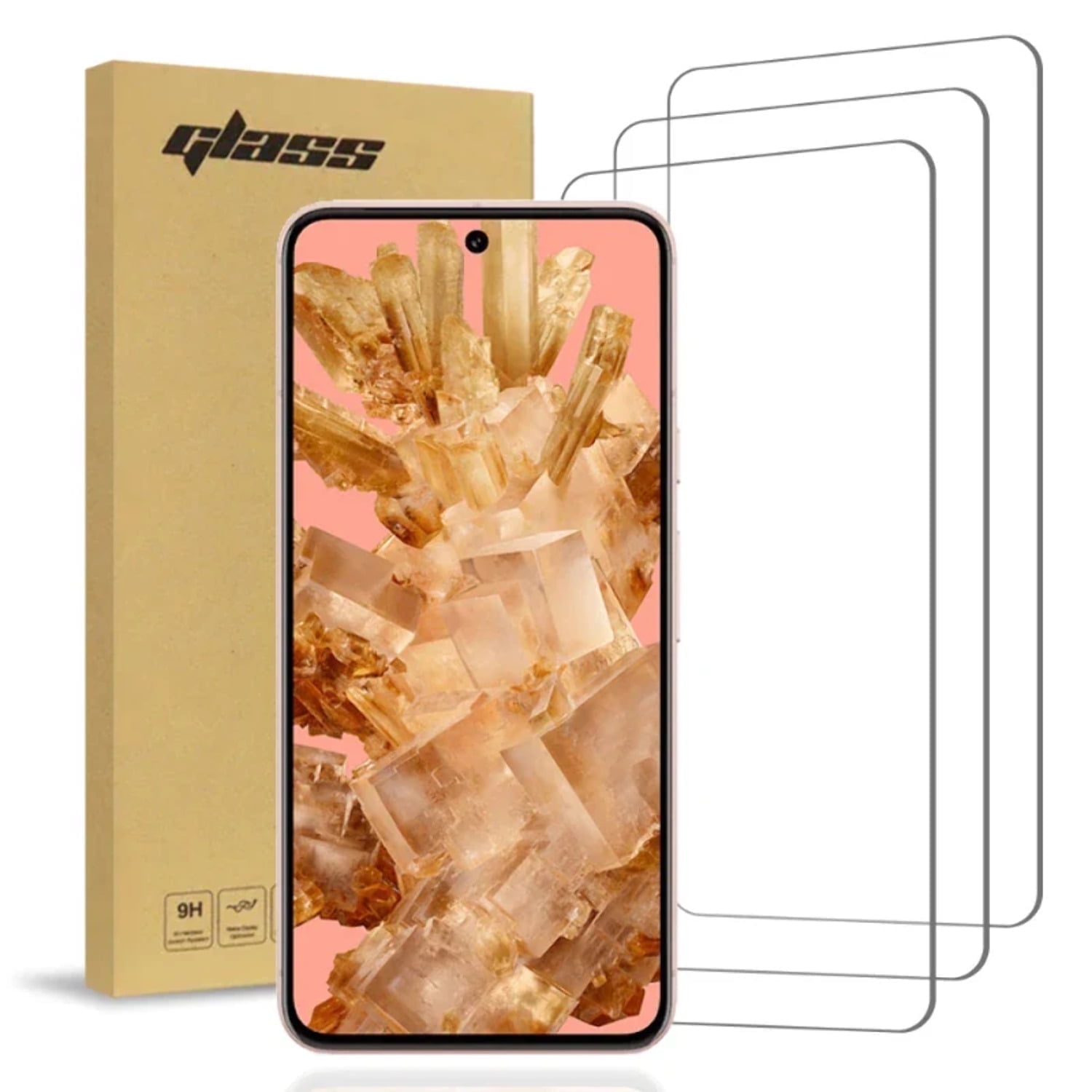 Google Pixel 8 Tempered Glass Screen Protector 3 Per Pack - Walmart.com