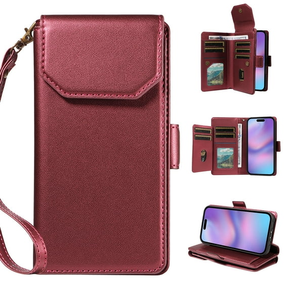 for Google Pixel 8 Wallet Rugged Case, with Card Slots & Cash Pocket ...