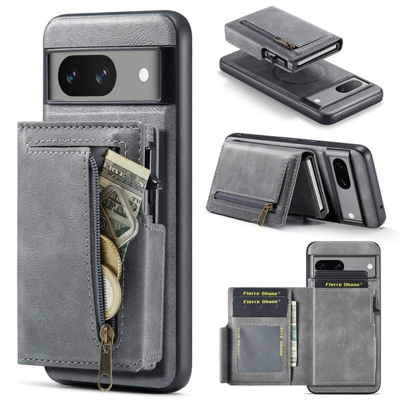 for Google Pixel 8A Back Wallet Phone Case with RFID Blocking ...