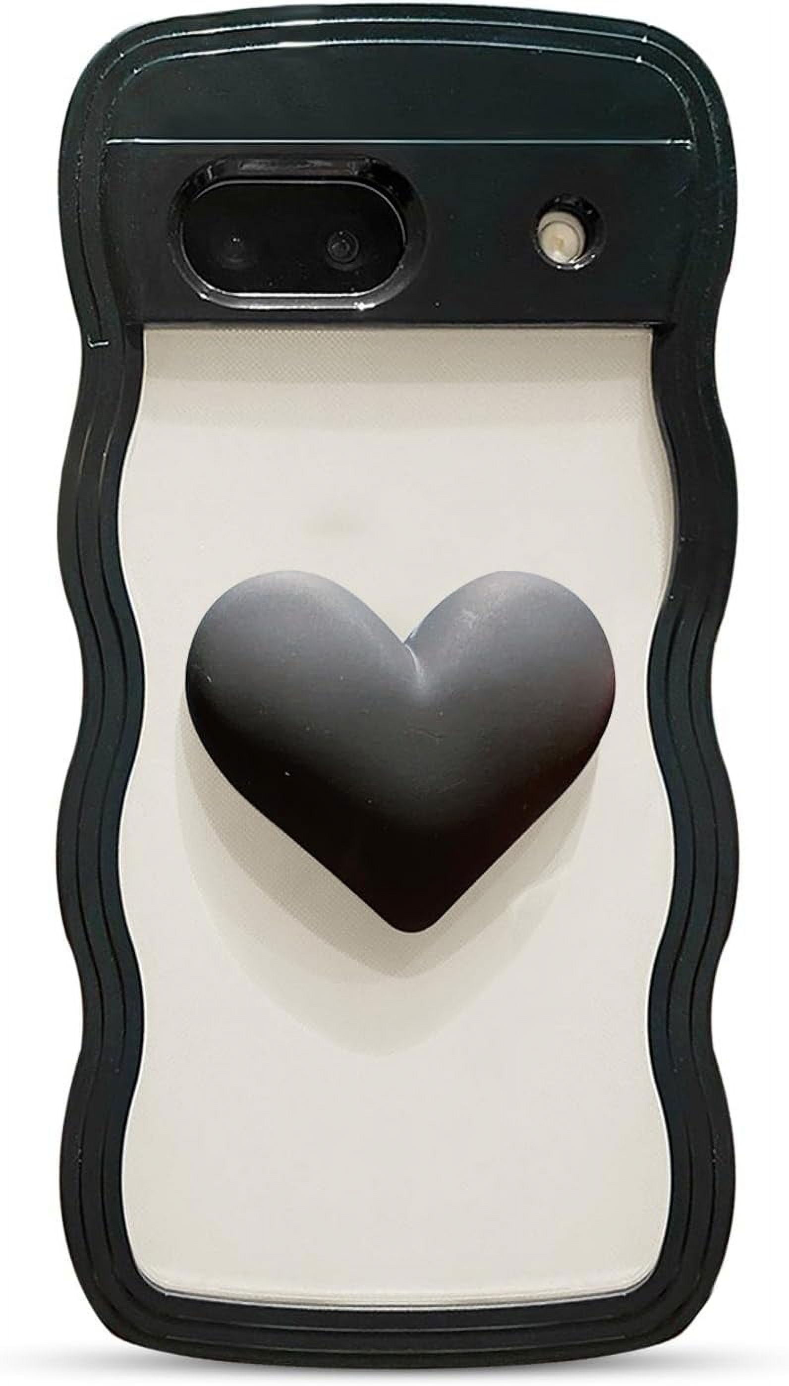 for Google Pixel 8A Case 6.1" 3D Kawaii Love Heart Cute Curly Wavy ...