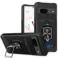for Google Pixel 8A Case with Camera Lens Slide Protection, Military ...