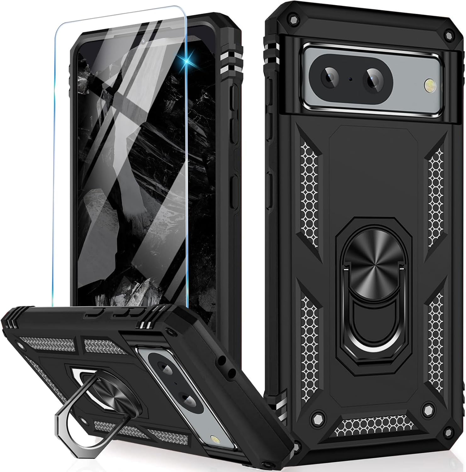 for Google Pixel 8A Case with Screen Protector, Military Grade Pixel 8A ...