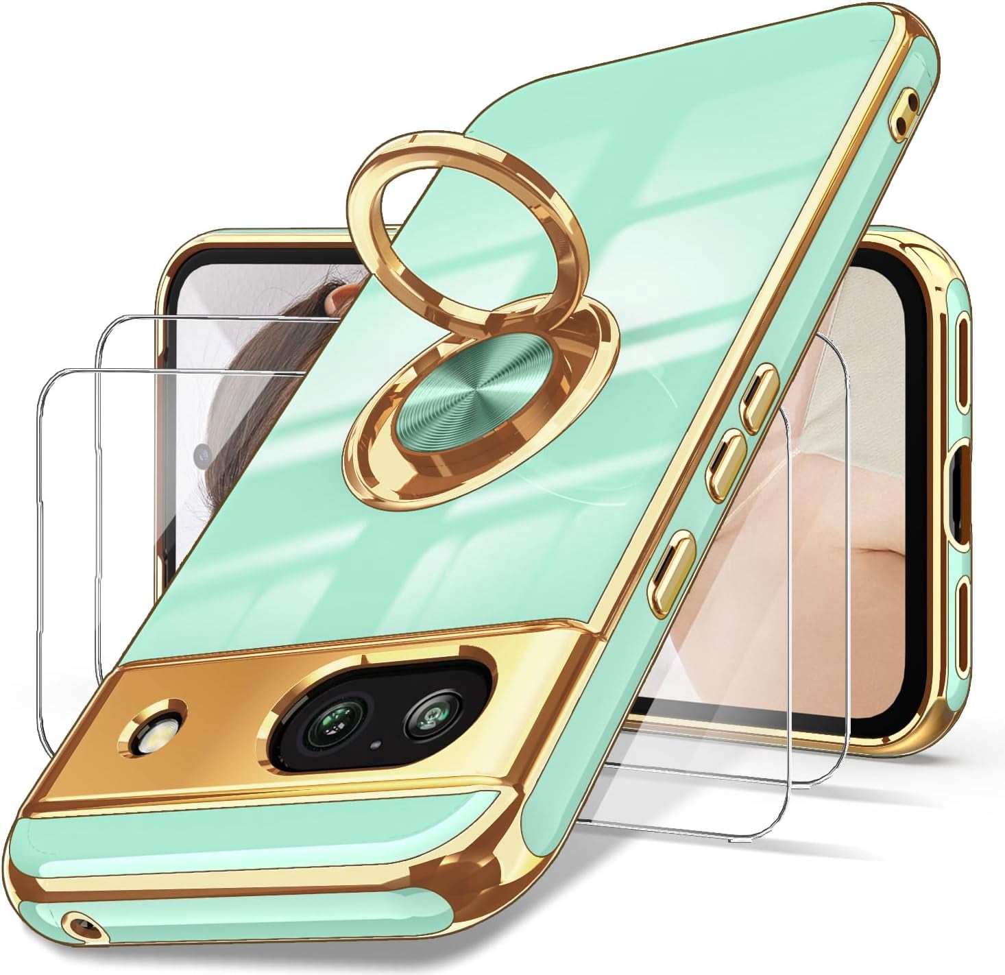 for Google Pixel 8a Case,Pixel 8a Case with 2X Screen Protector, 360 ...