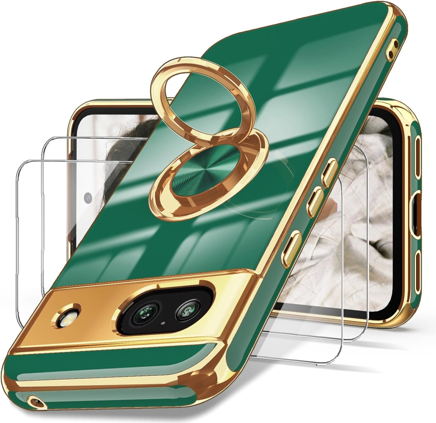 for Google Pixel 8a Case,Pixel 8a Case with 2X Screen Protector, 360 ...