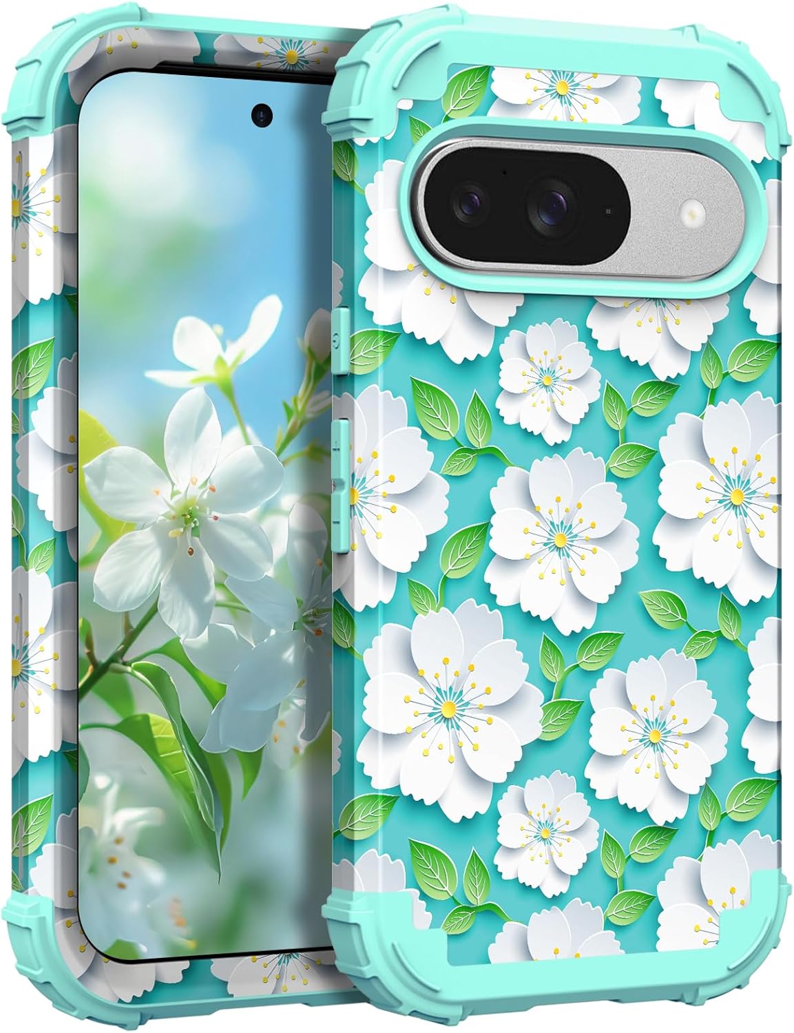 for Google Pixel 9 Case, Shockproof Heavy Duty Protection Hard Plastic ...