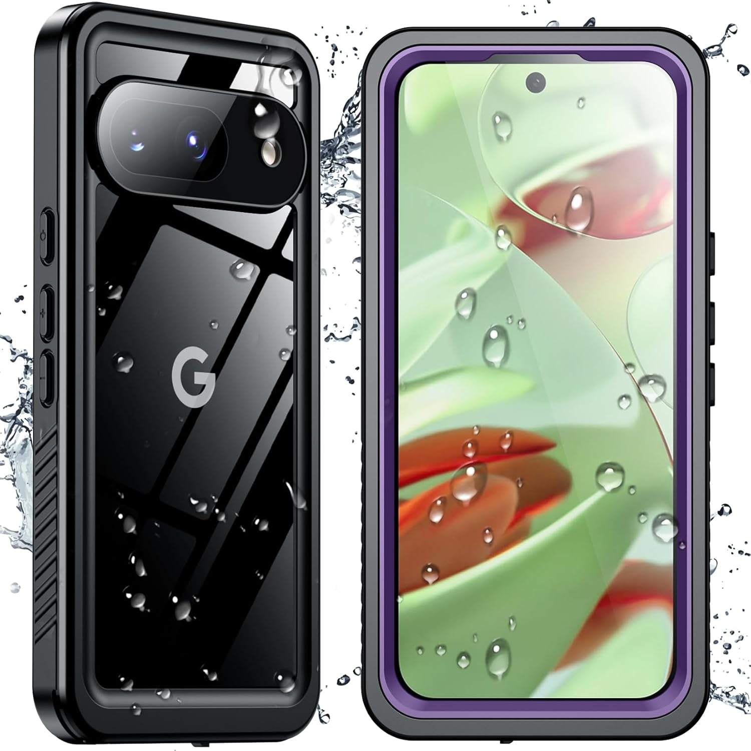 for Google Pixel 9 Case Waterproof, [12FT Military Drop Proof] [IP68 ...