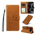 For Google Pixel 9 Dog Embossing Leather Phone Case with RFID Blocking ...