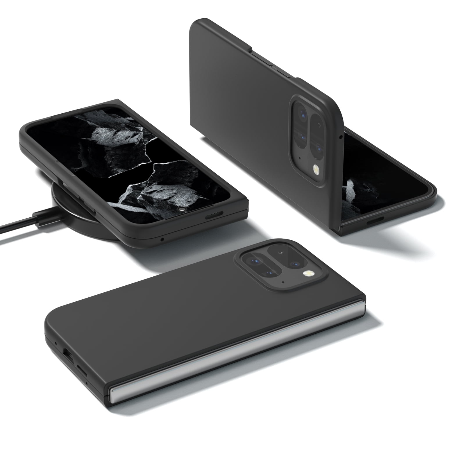 Google Pixel 9 Pro Fold Case with Hinge Protection, Liquid Silicone ...