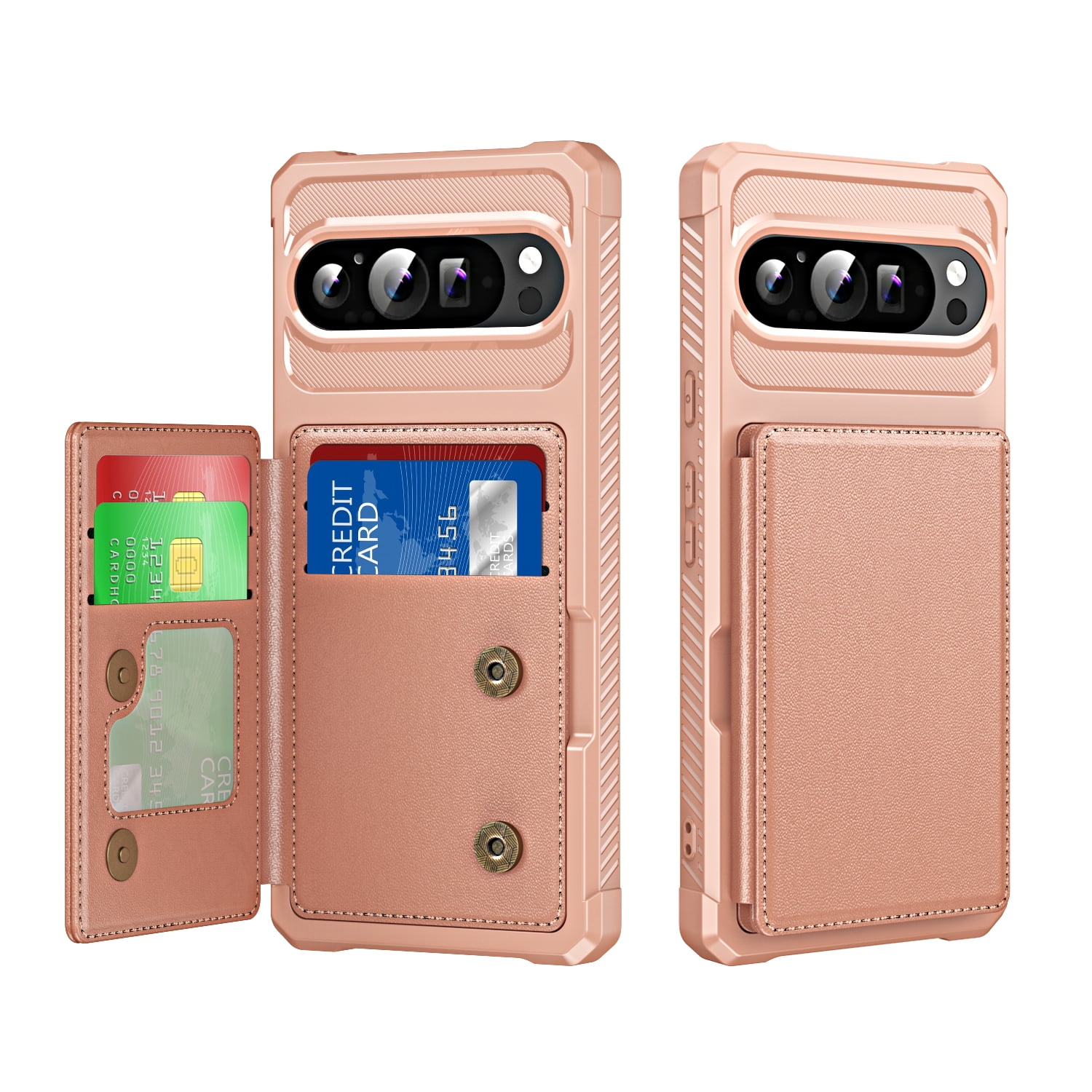 for Google Pixel 9 / 9 Pro Wallet Case with Stand-4 Card Holder Slot ...