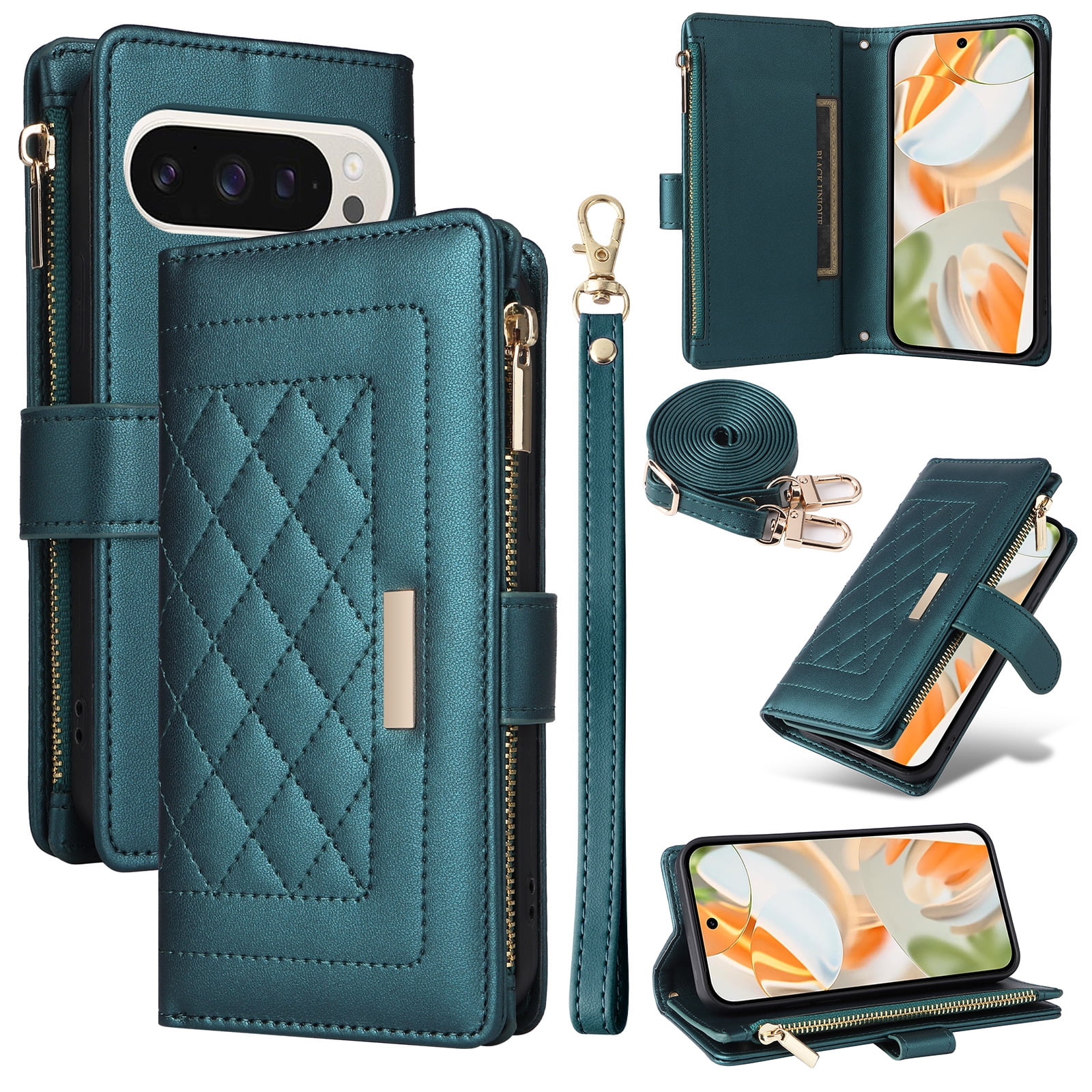 for Google Pixel 9 Pro XL Wallet Case with RFID Blocking Card Holder ...