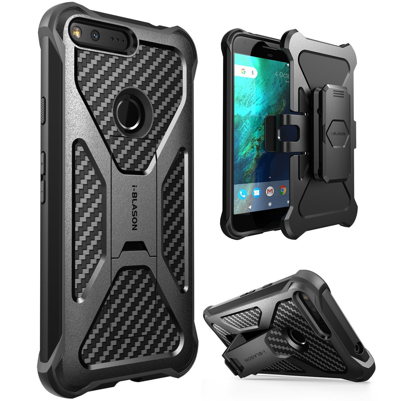 Google Pixel Case, I-Blason, Transformer, Full Body Case-Black ...