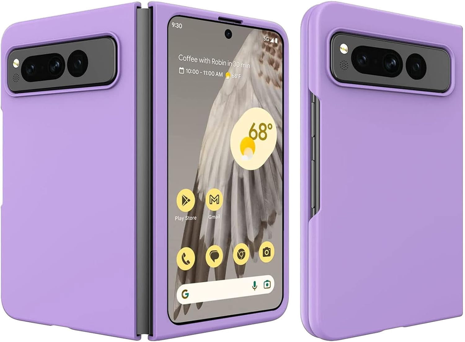 for Google Pixel Fold Case with Front Frame, Ultra Thin Matte Hard PC ...