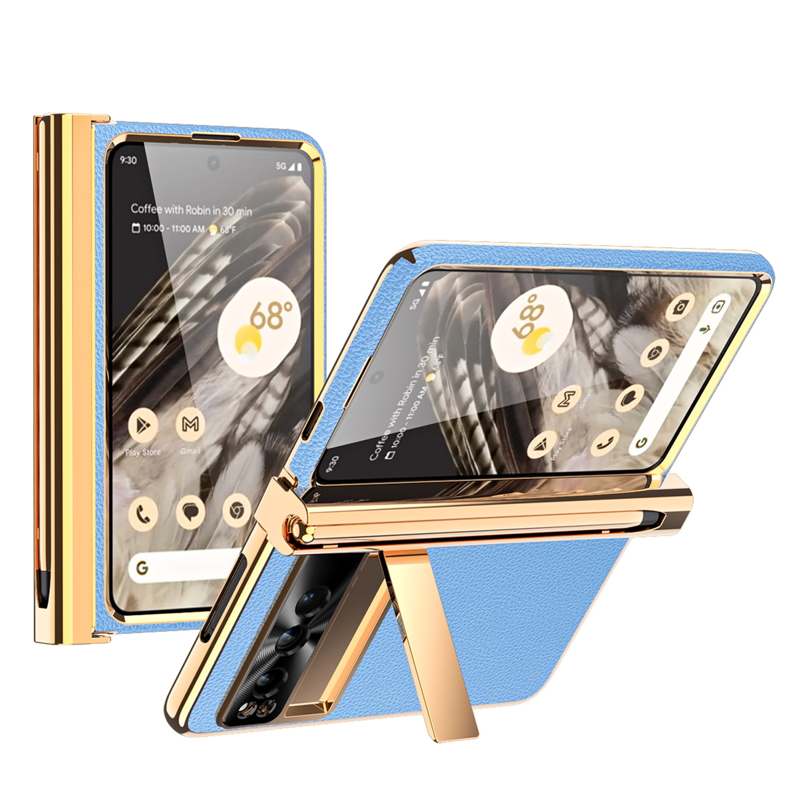 for Google Pixel Fold Case Magnetic Hinge Protection, Transparent ...