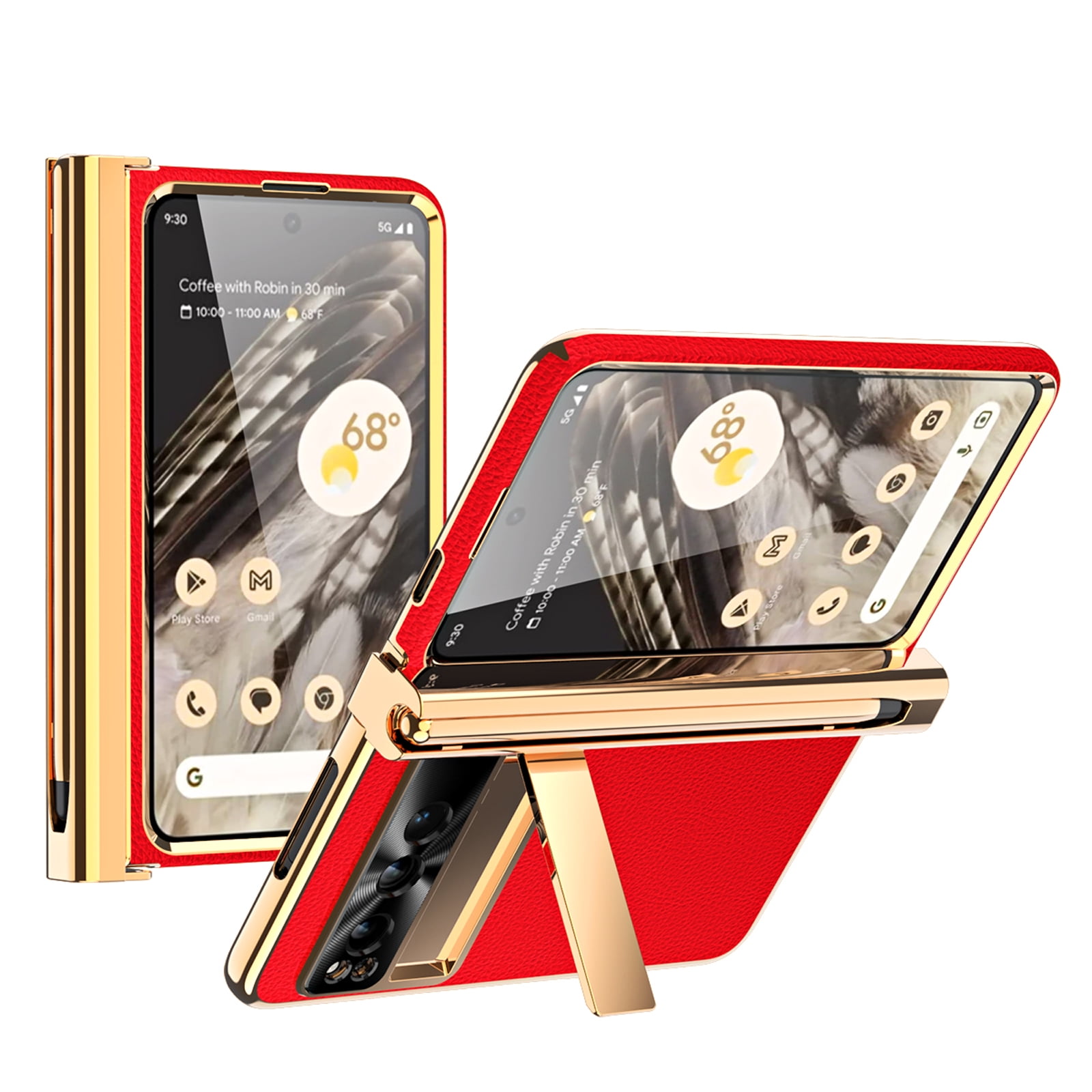 for Google Pixel Fold Case Magnetic Hinge Protection, Transparent ...