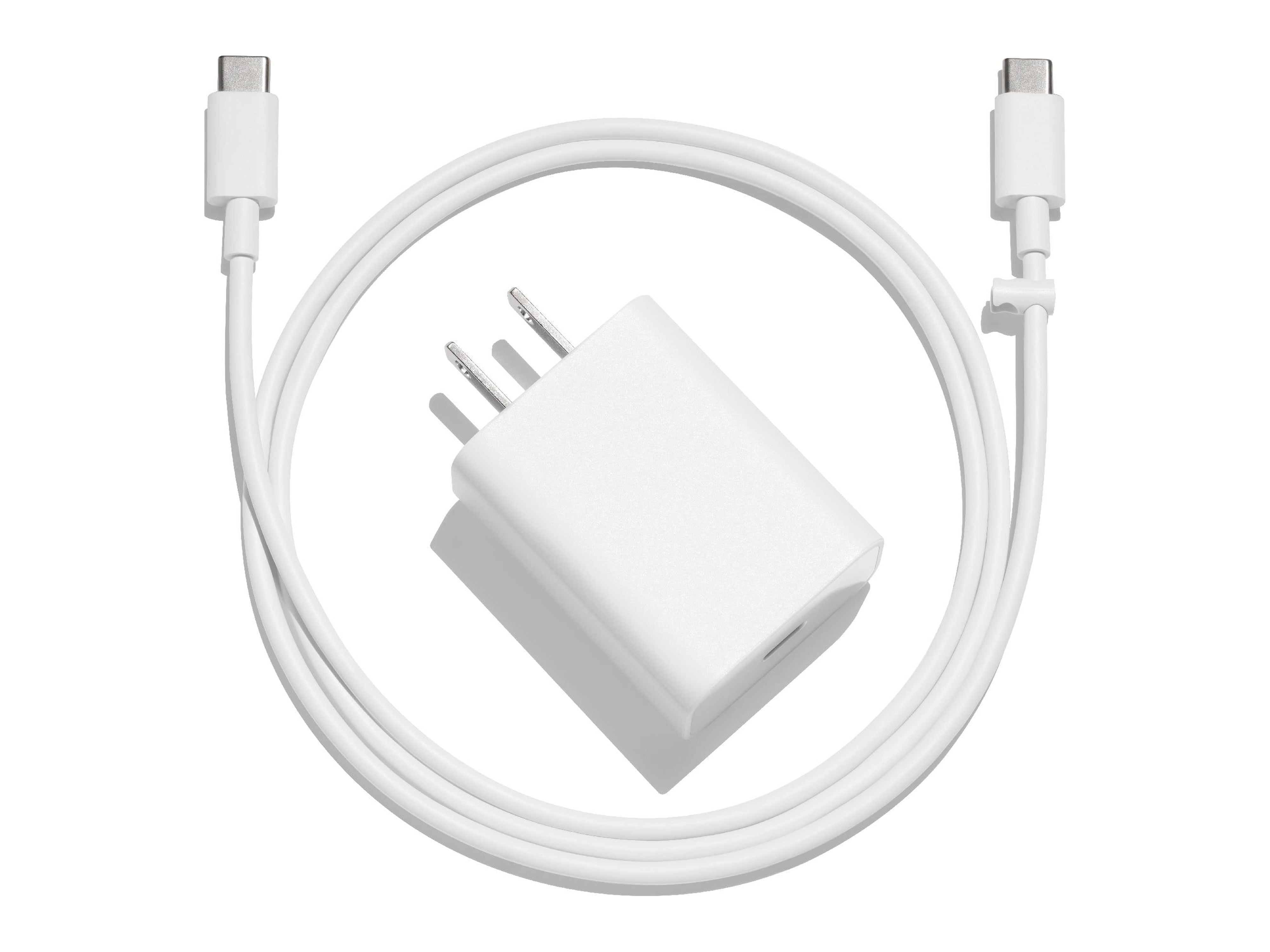 Google - Power adapter - 18 Watt (24 pin USB-C) - white - Walmart.com