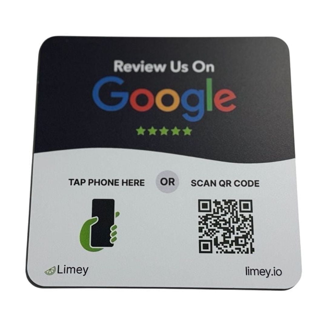 Google Review Plate – Matte Finish | NFC + QR | Table Display | Boost ...
