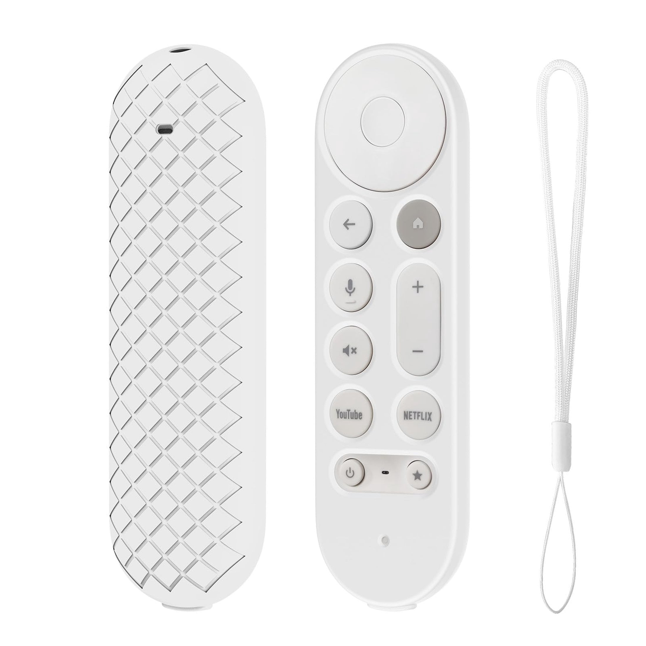 Google TV 4K Remote Protective Cover with Lanyard in White - Walmart.com