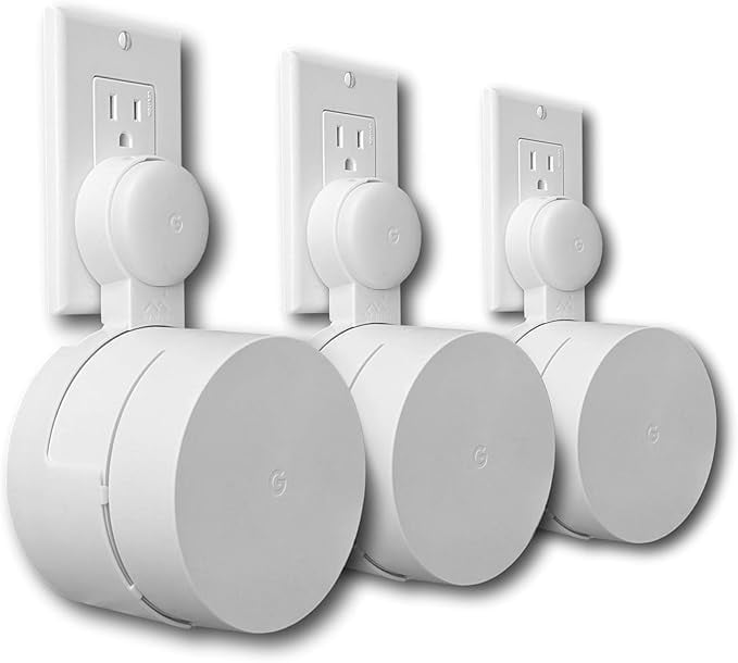 Google WiFi Outlet Holder Mount: [New 2020 – Present Version – Round ...