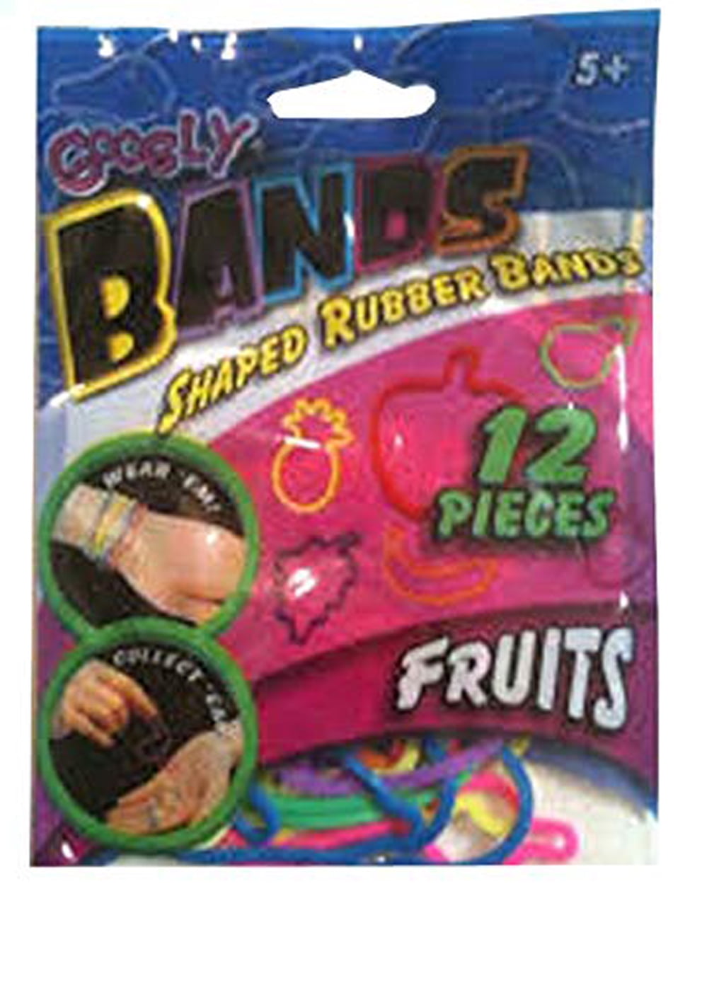 Googly Bands 12 Tie-Dye Pieces Fruit - Walmart.com