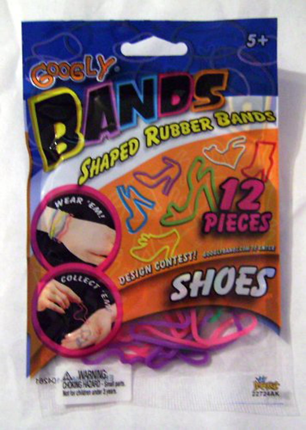 Googly Bands Shaped Rubber Bands - 12 Pieces - Shoes - Walmart.com