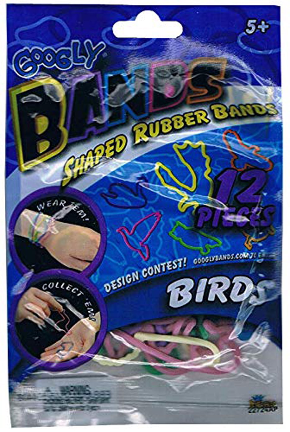 Googly Bands Shaped Rubber Bands - Birds - Walmart.com