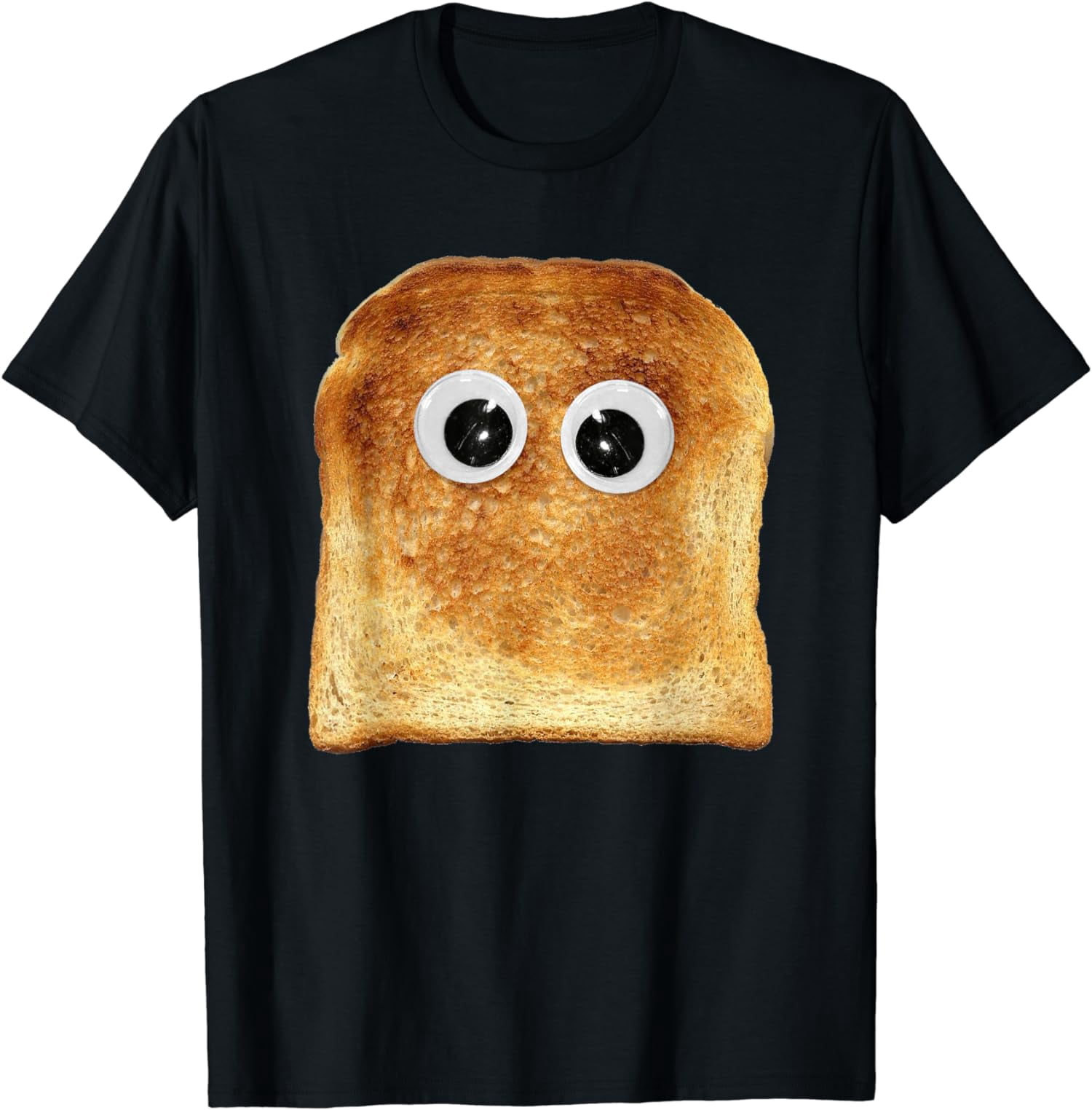 Googly Eye Toast Bread Eater Vegetarian Costume Funny Silly T-Shirt ...