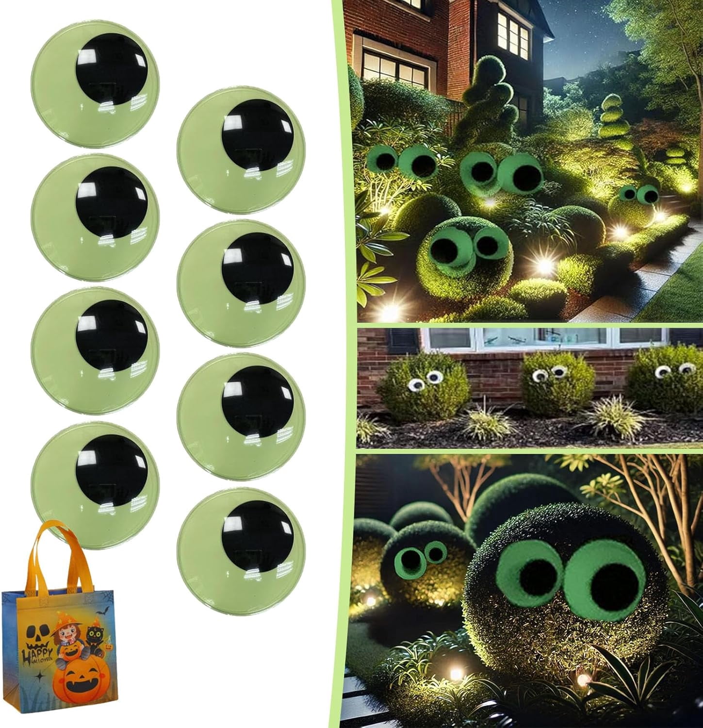 Googly Eyes Glow in The Dark, Glow in The Dark Wiggle Googly Eyes, Glow ...