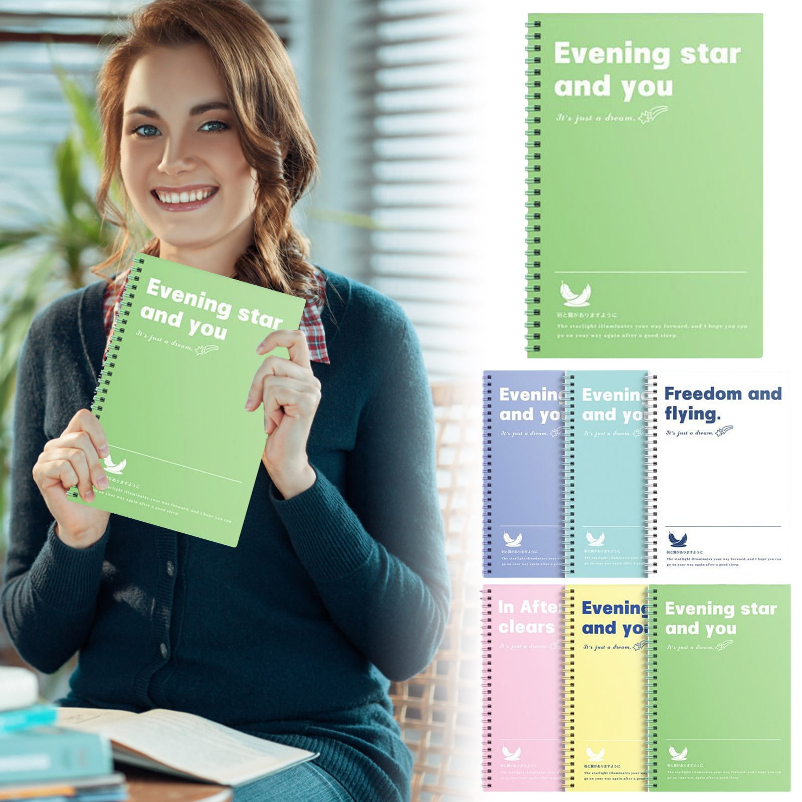 Goohae B5 Notebook, B5 Notepad, 6-Pack B5 Notebook Set, Top Bound with ...