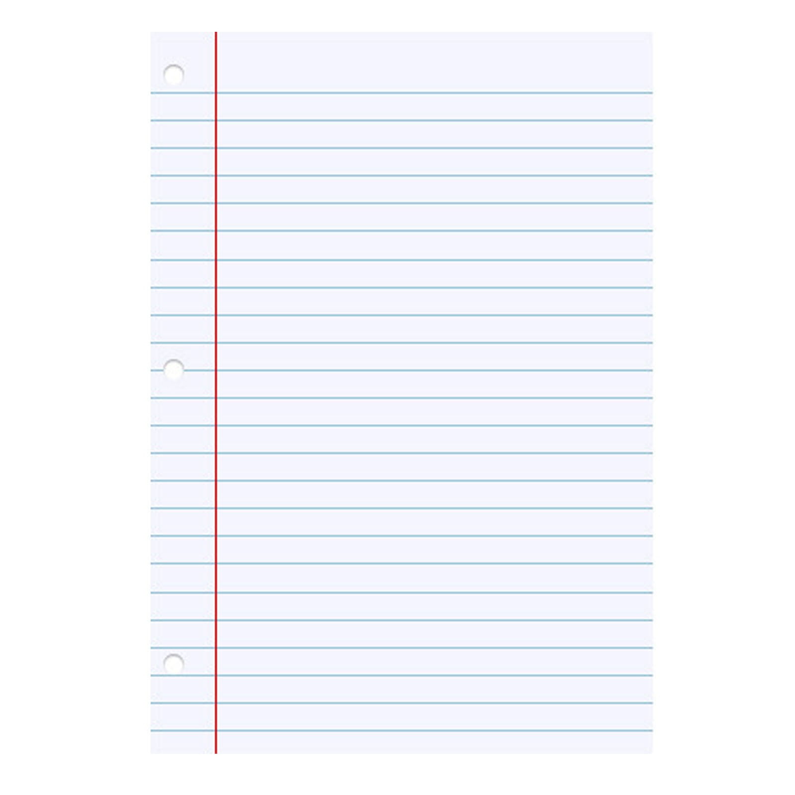 Goohae Binder Paper, 200-Sheet College Ruled Filler Paper, 3-Hole ...