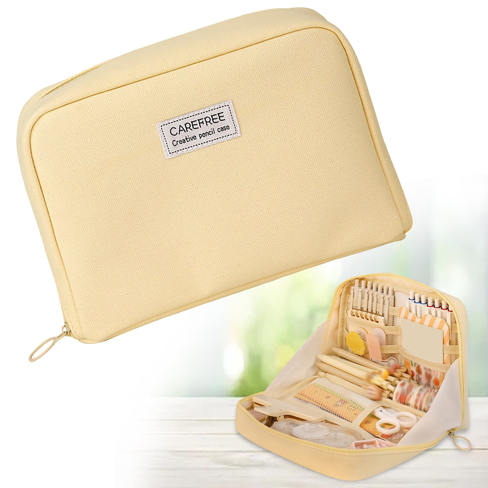 Goohaejumbo Fashion Pencil Case, Extra-Large Pencil Case - 6-Pocket ...