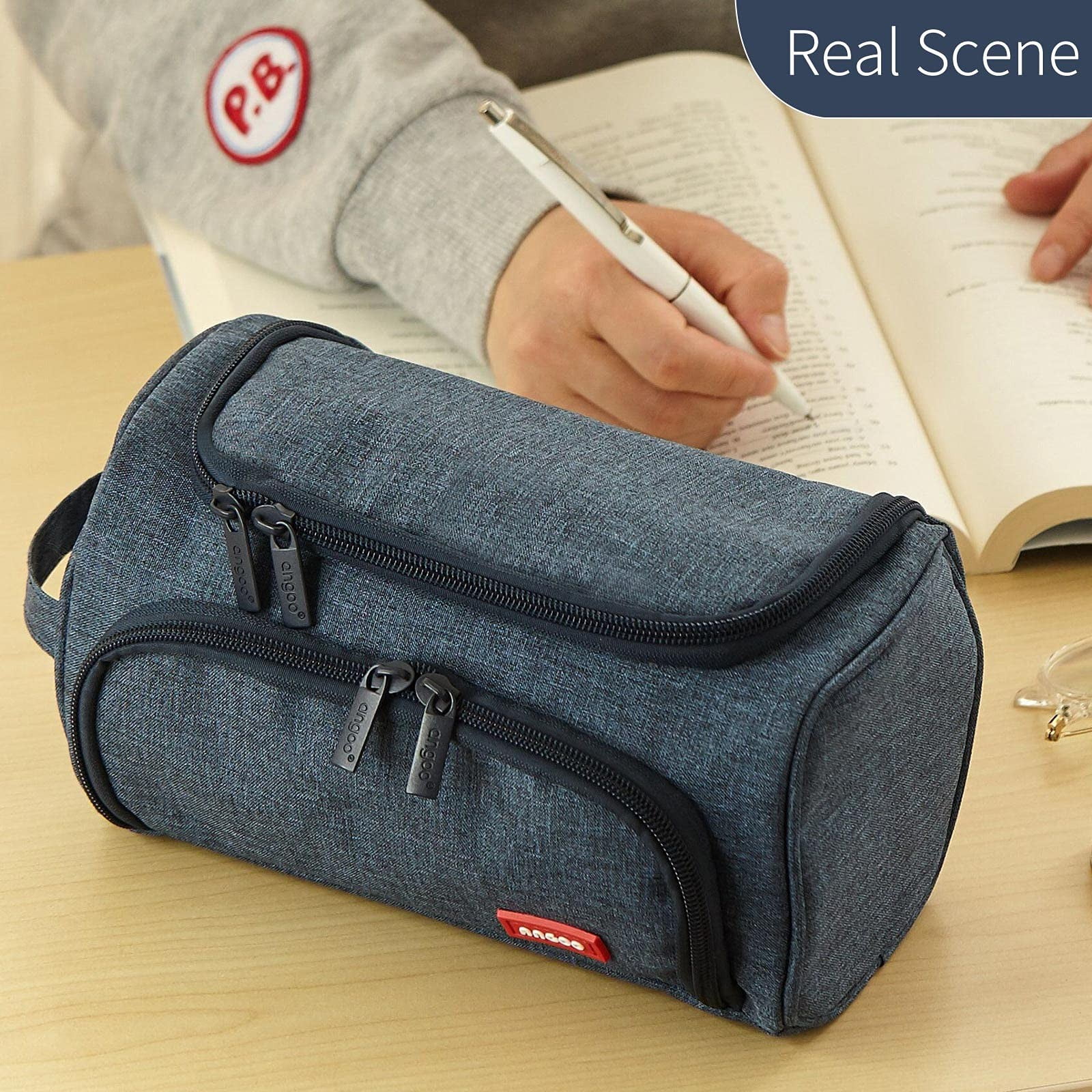 Goohaelarge Capacity Pencil Case, Extra-Large Capacity Pencil Case ...
